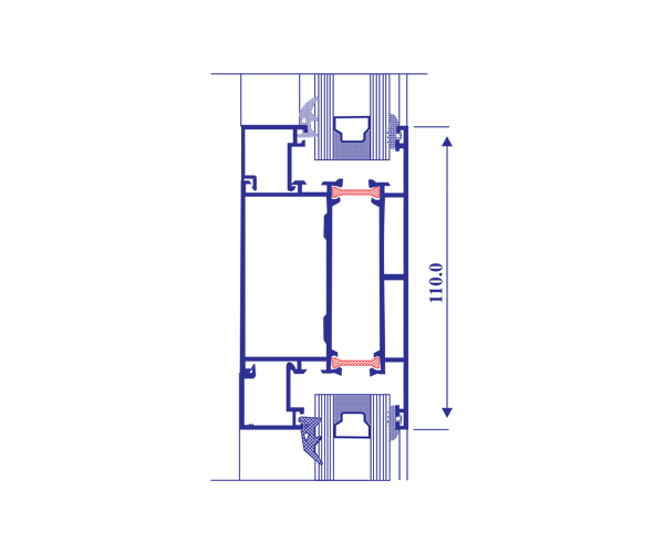 Double Leaf Hinged Door With Fixed Open In Archives - Al Musbah Aluminium